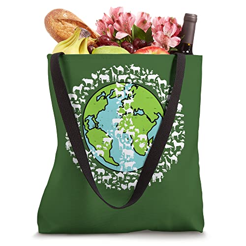 Animals Wildlife Conservation Save Our Home Peace Earth Day Tote Bag