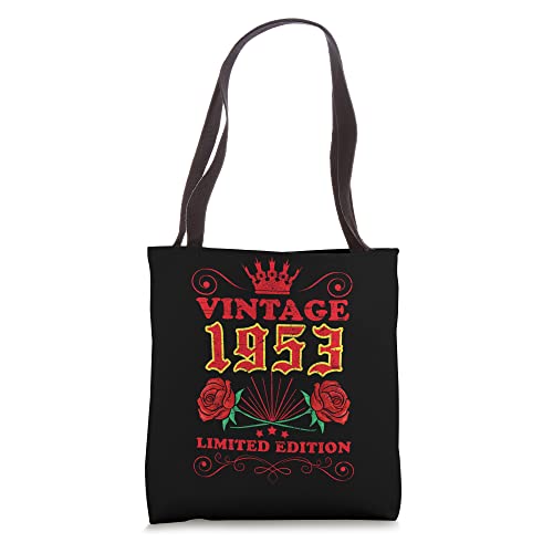 70 Year Old Gifts Vintage 1953 70th Men Women 70th Birthday Tote Bag