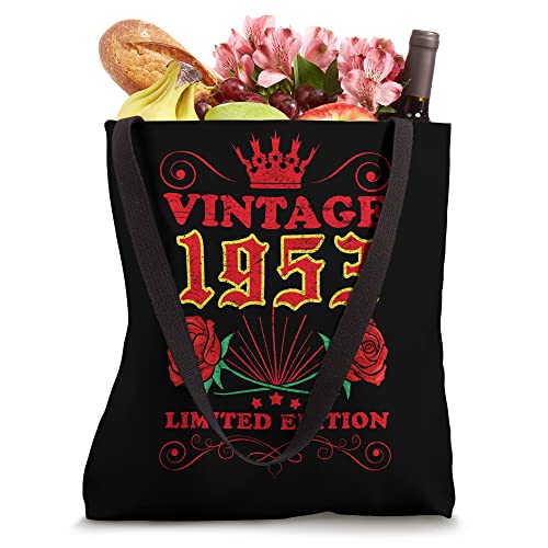 70 Year Old Gifts Vintage 1953 70th Men Women 70th Birthday Tote Bag