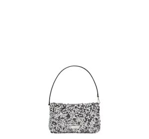 Kate Spade New York Kiki Sequin Convertible Wristlet (Silver)