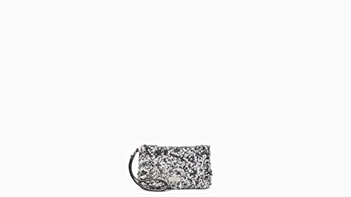 Kate Spade New York Kiki Sequin Convertible Wristlet (Silver)