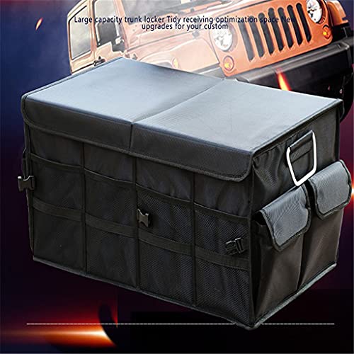 Large Capacity Car Storage Box Oxford Cloth Trunk Storage Bag in Automobile Foldable Box Waterproof Cleaning Package Car Interior (Style G)