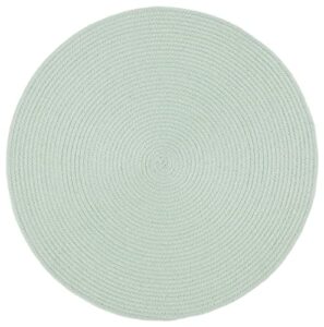 safavieh braided collection 3′ x 3′ round teal brd402j handmade country farmhouse area rug