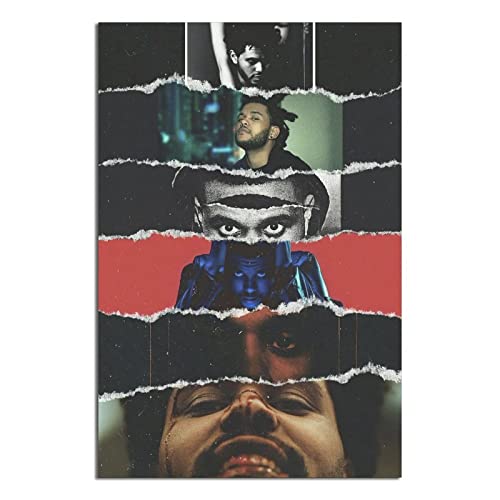 The Weeknd All Album Cover Poster, Music Star Boy Poster, Till Dawn Tour Poster for Room Aesthetic Canvas Wall Art Bedroom 16x24inchs(40x60cm) No Frame