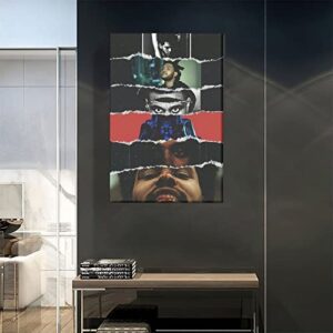 The Weeknd All Album Cover Poster, Music Star Boy Poster, Till Dawn Tour Poster for Room Aesthetic Canvas Wall Art Bedroom 16x24inchs(40x60cm) No Frame