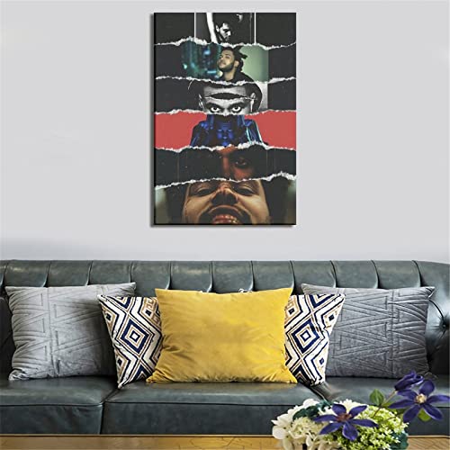 The Weeknd All Album Cover Poster, Music Star Boy Poster, Till Dawn Tour Poster for Room Aesthetic Canvas Wall Art Bedroom 16x24inchs(40x60cm) No Frame