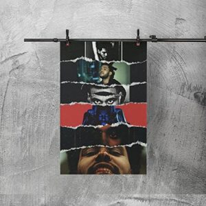 The Weeknd All Album Cover Poster, Music Star Boy Poster, Till Dawn Tour Poster for Room Aesthetic Canvas Wall Art Bedroom 16x24inchs(40x60cm) No Frame