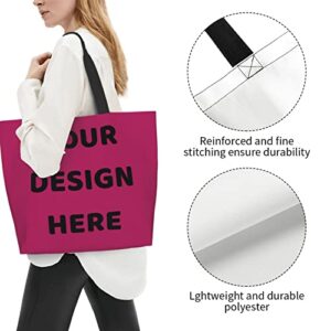 Custom Tote Bag Custom Tote Bags With You Team Logo Text Picture Travel Business Women Teacher Personalized Tote Bag