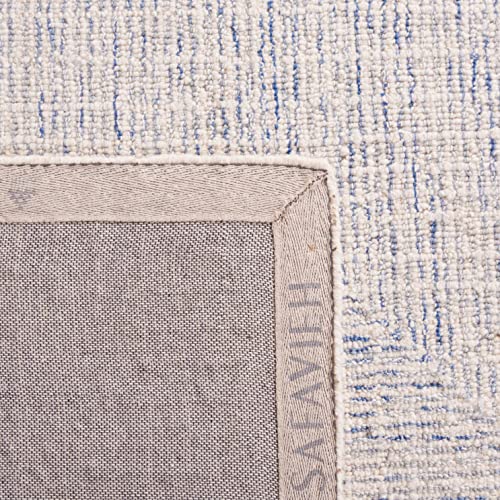 Safavieh Abstract Collection 6' x 9' Blue/Ivory ABT480M Handmade Wool Area Rug