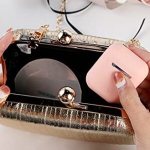 Women's Clutch Bag Chic Handbag Shoulder Bag Solid Color Purse Shine Evening Bag