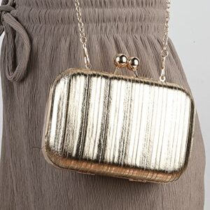 Women's Clutch Bag Chic Handbag Shoulder Bag Solid Color Purse Shine Evening Bag