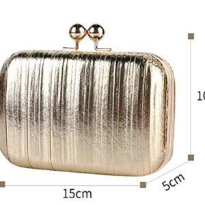 Women's Clutch Bag Chic Handbag Shoulder Bag Solid Color Purse Shine Evening Bag