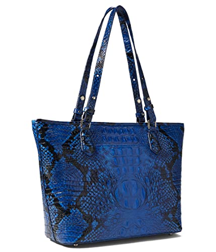 BRAHMIN Ombre Melbourne Medium Asher Totes Blue Viper One Size