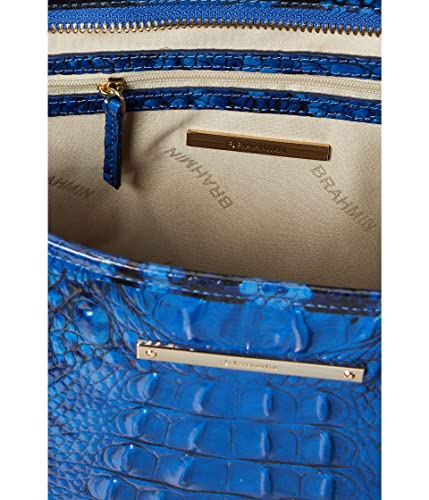 BRAHMIN Ombre Melbourne Medium Asher Totes Blue Viper One Size