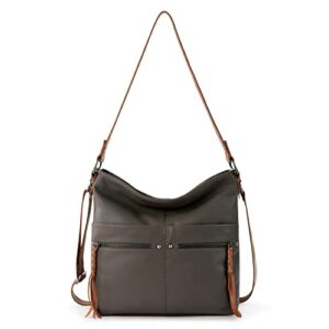 the sak womens ashland bucket bag in leather, slate, one size us