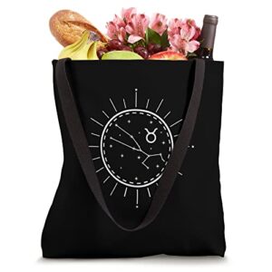 Star Sign Taurus Constellation Tote Bag