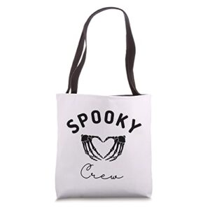 spooky bachelorette wedding party, gothic bachelorette crew tote bag