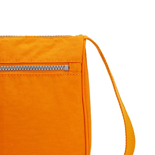 Kipling Womens Women's Callie Bag, Organize Accessories, Spacious Interior, Adjustable Strap, Nyl Shoulder Bag, Sunset Yellow, 10.5 L x 7.5 H 4.5 D US