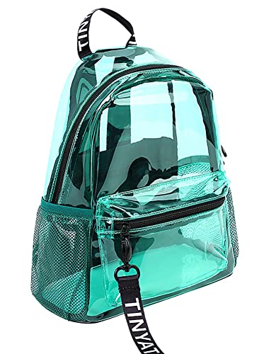 Tellrain Clear Backpack Purse for Women Large Capacity Heavy Duty Transparent Backpacks Fashion PVC Beach Bag Bookbags