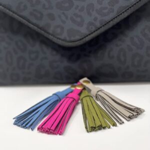 Cris Tassel Replaceable Mix & Match Colorful Tassel Set for the Neoprene Tote Bag for Women