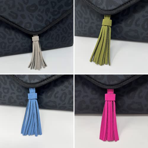 Cris Tassel Replaceable Mix & Match Colorful Tassel Set for the Neoprene Tote Bag for Women