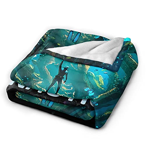 Subnautica Blanket Flannel Warm Soft Throw Blanket Anime air Conditioner Blankets 50"x40"