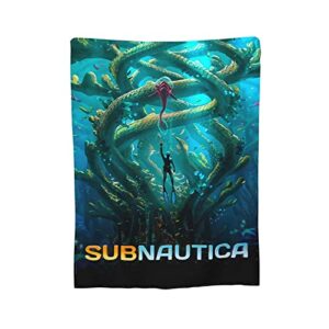 Subnautica Blanket Flannel Warm Soft Throw Blanket Anime air Conditioner Blankets 50"x40"