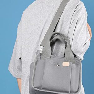 Women Canvas Tote Bag Classic Small Square Crossbody Bag Shoulder Bag for Work School