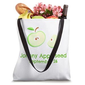 Johnny Appleseed Sept 26 Apple Day Tote Bag