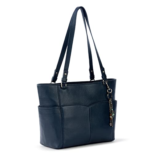 The Sak Womens Sequoia Leather Tote, Indigo, One Size US