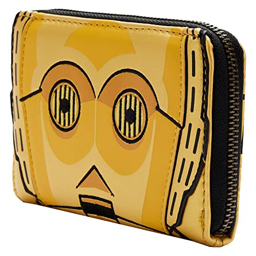 Loungefly Women's Star Wars Celebration C-3PO Cosplay Zip-Around Wallet