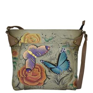 anna by anuschka convertible tote, floral paradise tan