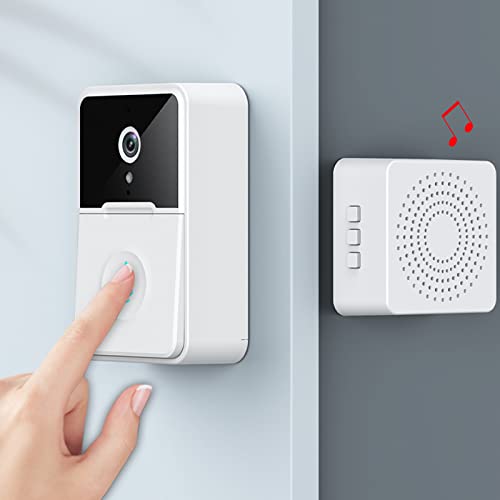 Ring Doorbell Wireless with HD Video, 90° View Angle, Intelligent Visual Electrical Equipment, Ring Video Doorbell with Night Vision,Two Way Audio, 38 Music, Smart Doorbell, Home Security System