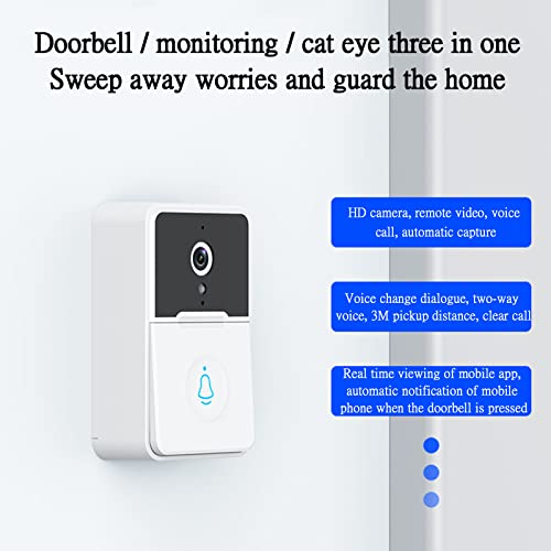 Ring Doorbell Wireless with HD Video, 90° View Angle, Intelligent Visual Electrical Equipment, Ring Video Doorbell with Night Vision,Two Way Audio, 38 Music, Smart Doorbell, Home Security System