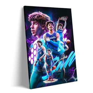 lamelo ball poster canvas wall art basketball posters living room bedroom office wall decor (16x24inch-no frame,a)