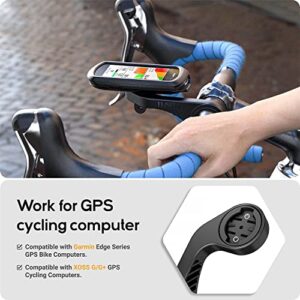 TUSITA Extended Out Front Bike Mount Compatible with Garmin Handheld Devices,Edge GPS Computer - Cycling Handlebar 25.4mm 31.8mm