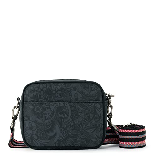 Sakroots Womens Westwood Crossbody in Repreve EcoTwill, Black Spirit Desert, One Size US