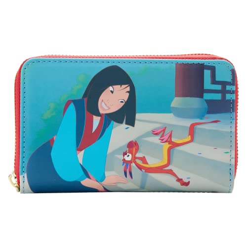 Loungefly Disney Mulan Princess Scene Zip Around Wallet