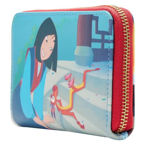 Loungefly Disney Mulan Princess Scene Zip Around Wallet