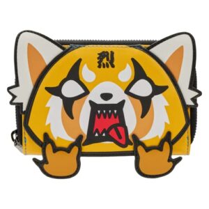 loungefly sanrio aggretsuko zip around wallet