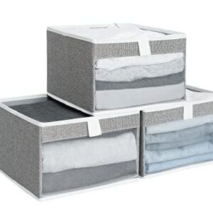 StorageWorks Closet Storage Bins, Storage Box, Foldable Organizer Bins and Baskets for Clothes