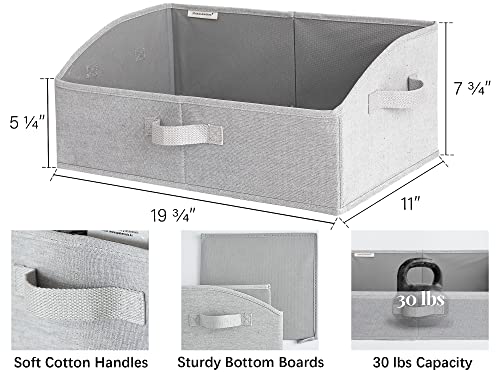 StorageWorks Closet Storage Bins, Storage Box, Foldable Organizer Bins and Baskets for Clothes