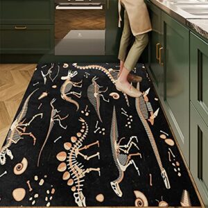 Oueoty Skeleton of Dinosaur Animal Print Area Rug Rugs for Living Room Bedroom 5x7ft/60x84in/150x210cm