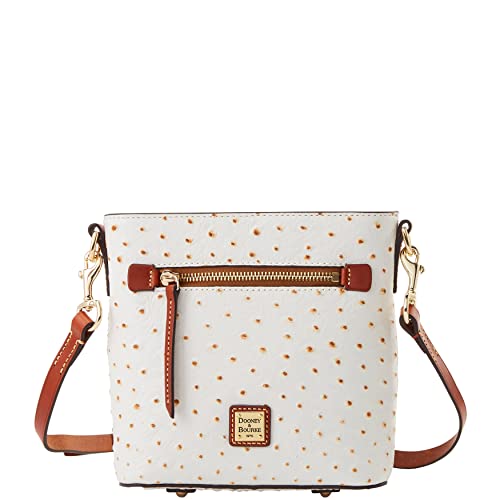 Dooney & Bourke Ostrich Small Zip Crossbody Shoulder Bag