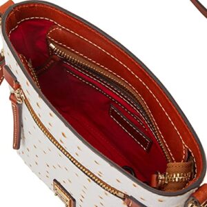 Dooney & Bourke Ostrich Small Zip Crossbody Shoulder Bag