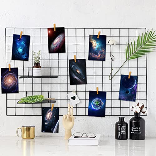 MAHIOYI Starry Sky Wall Collage Kit Aesthetic Pictures Galaxy Poster Space Room Decor Gift for Boys Girls, 50pcs 4x6in