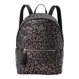 kate spade chelsea medium the little better nylon backpack black multi leopard