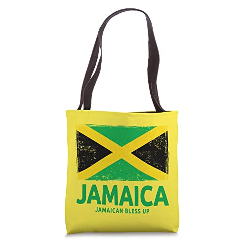 Jamaican Flag Idea For Women With Jamaica Roots Tote Bag