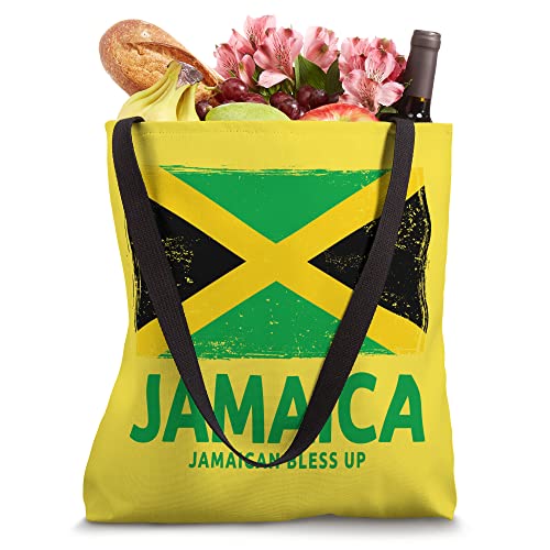 Jamaican Flag Idea For Women With Jamaica Roots Tote Bag