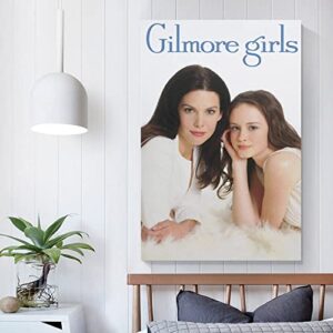 ENZD Gilmore Girls Tv Show Poster Posters for Room Aesthetic 90s Poster Decorative Painting Canvas Wall Art Living Room Posters Bedroom Painting 12x18inch(30x45cm)